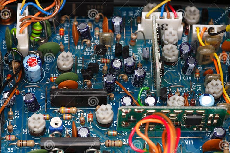 Transceiver Electronic Board Stock Photo - Image of equipment, closeup ...