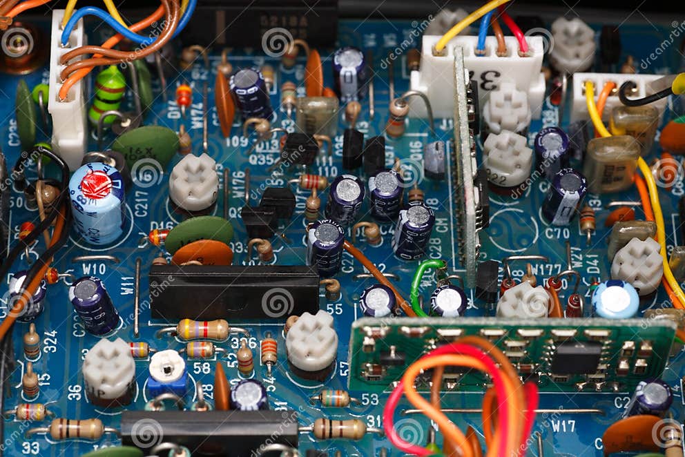 Transceiver Electronic Board Stock Photo - Image of equipment, closeup ...