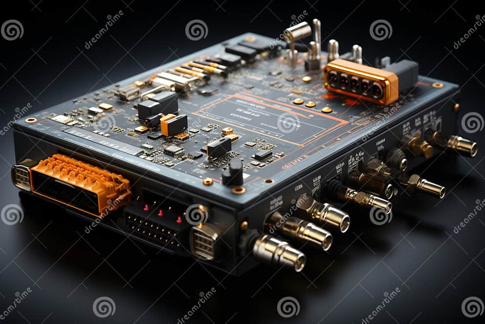 Transceiver Interface Module Stock Illustration - Illustration of chip ...