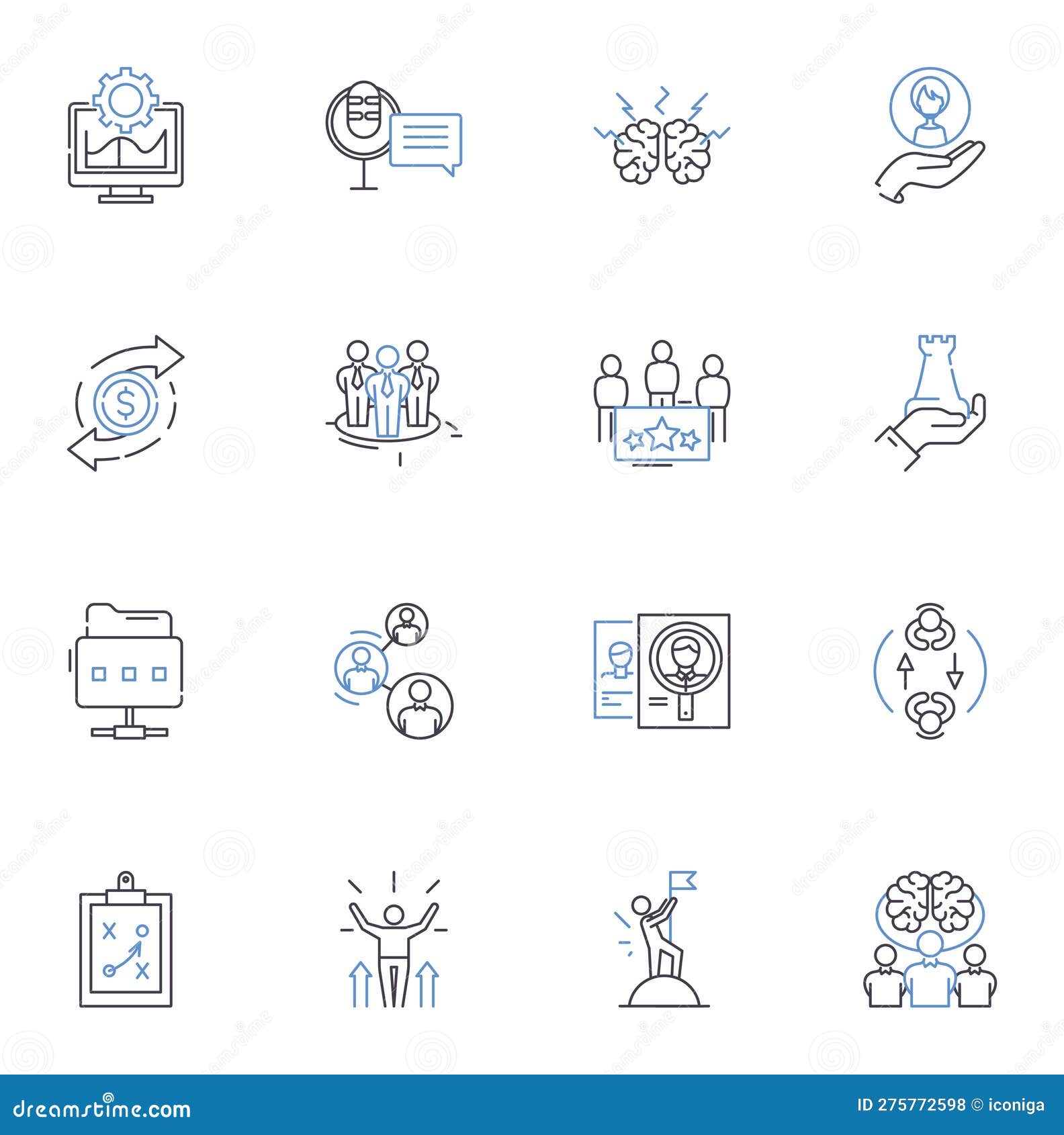 Transcendence Line Icons Collection. Enlightenment, Unity ...