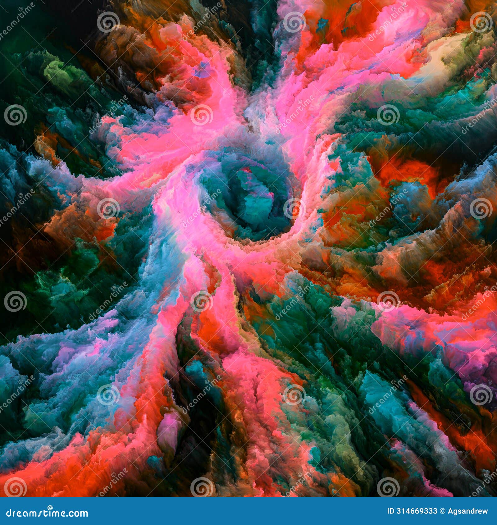 Transcendence of Vibrant Textures Stock Illustration - Illustration of ...