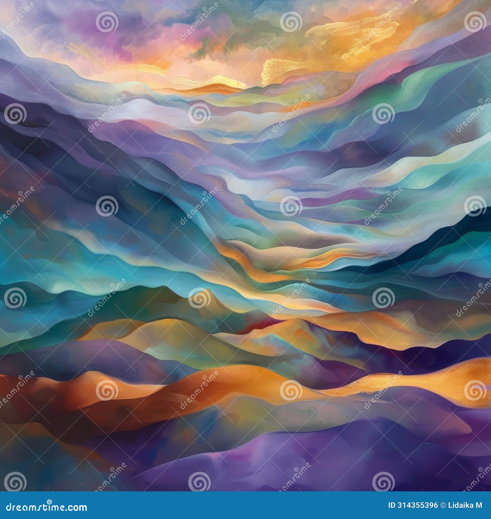 Ascent To Enlightenment: Journey through Transcendent Hues Stock Photo ...