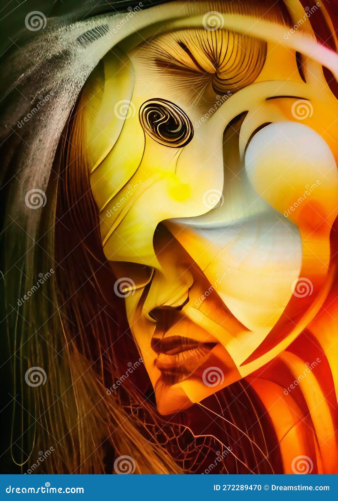 Transcendent Artistic Imagination Stock Illustration - Illustration of ...