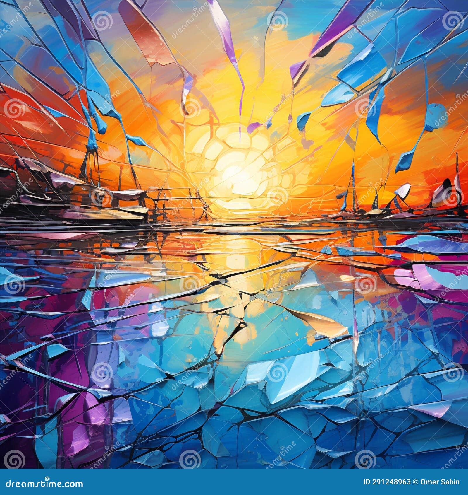 Transcendent Refractions stock image. Image of surreal - 291248963