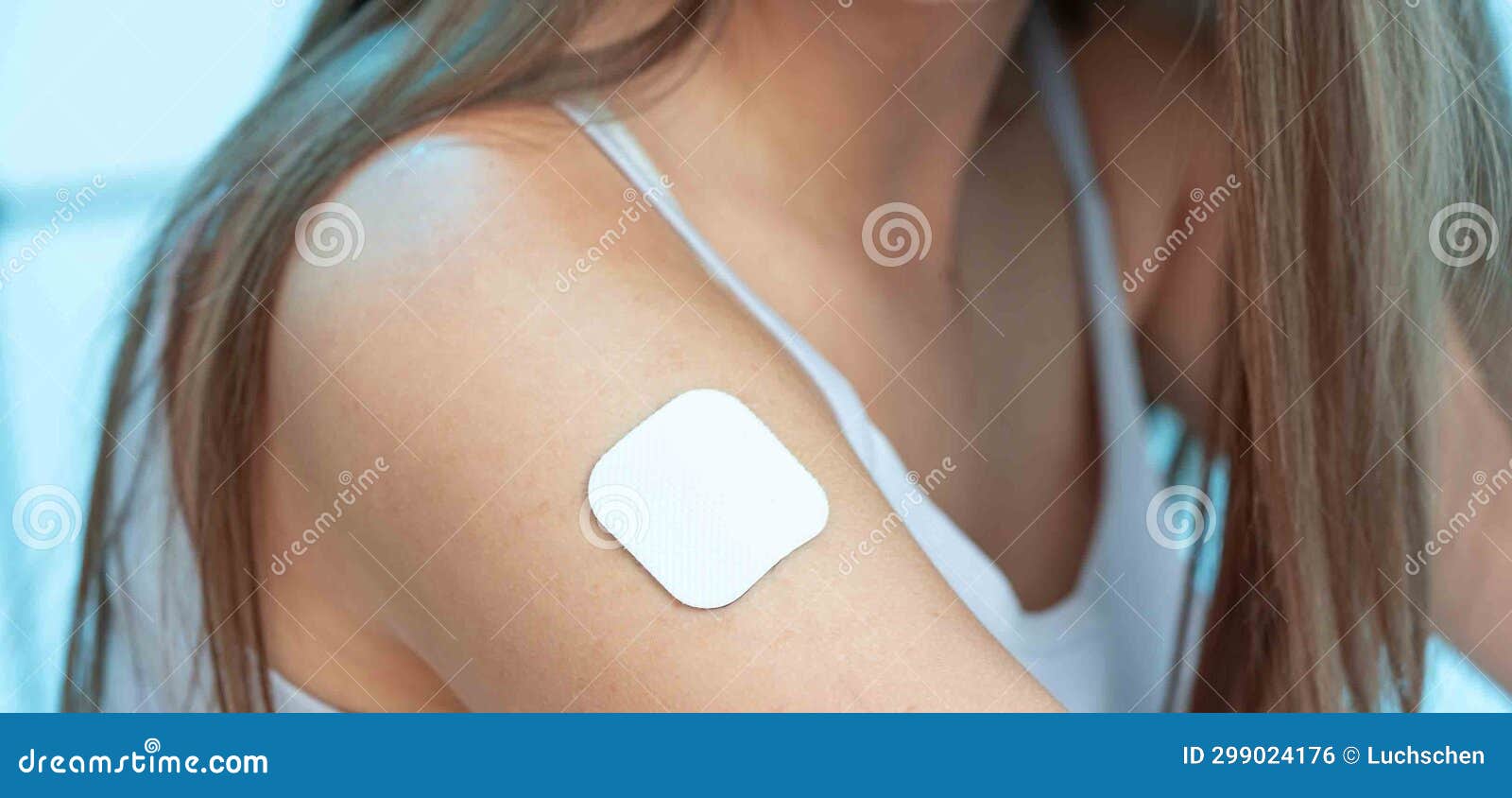 Transdermal patch stock photo. Image of girl, care, corona - 299024176