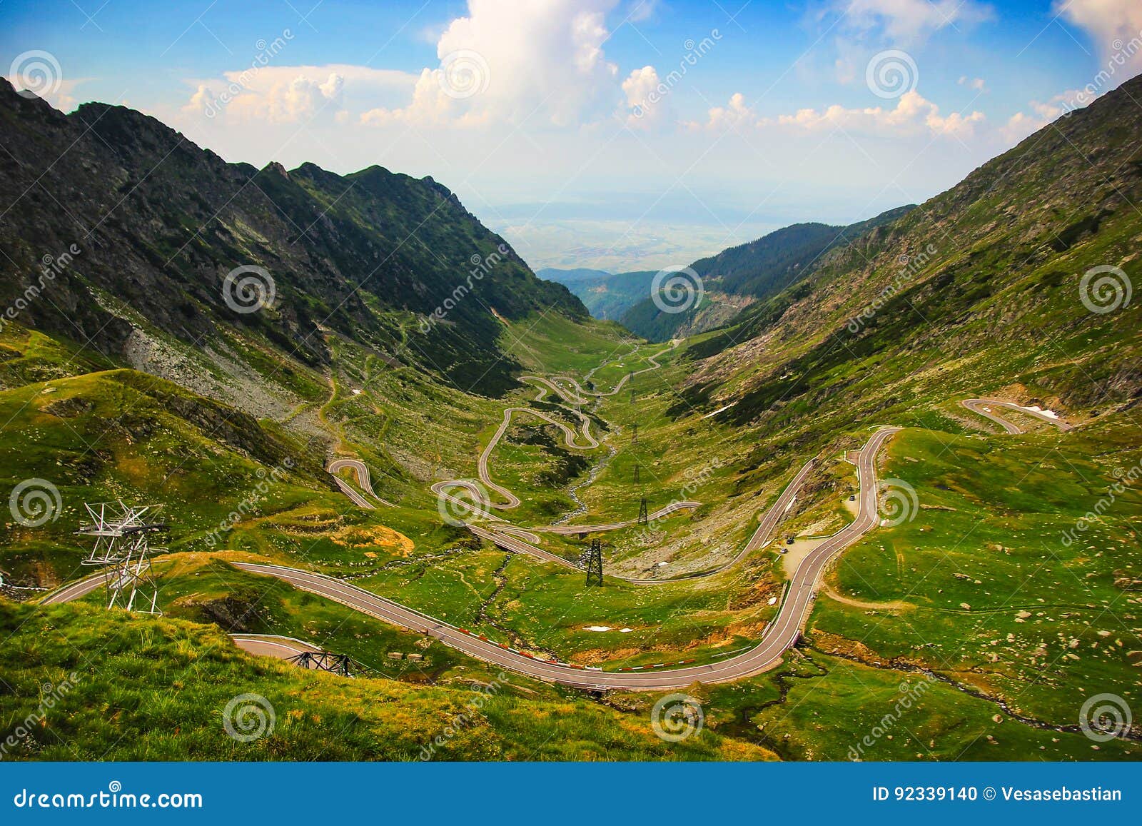 Transfagarasan Road In Romania, DN7C Greatest Driving Road Stock Photo ...