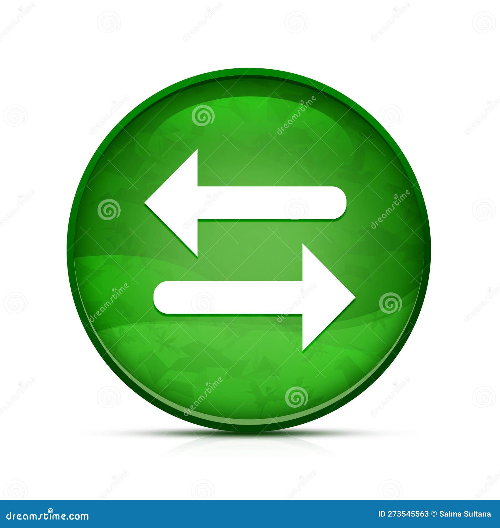 Transfer Arrow Help Icon on Classy Splash Green Round Button ...