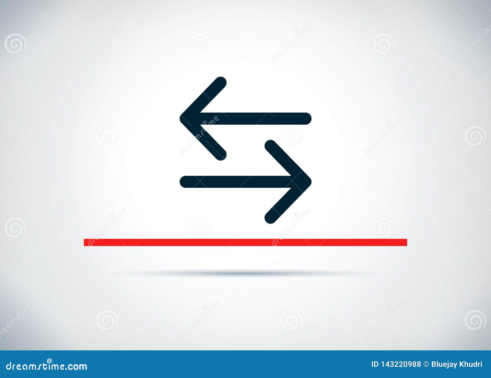 Transfer Arrow Icon Abstract Flat Background Design Illustration Stock ...