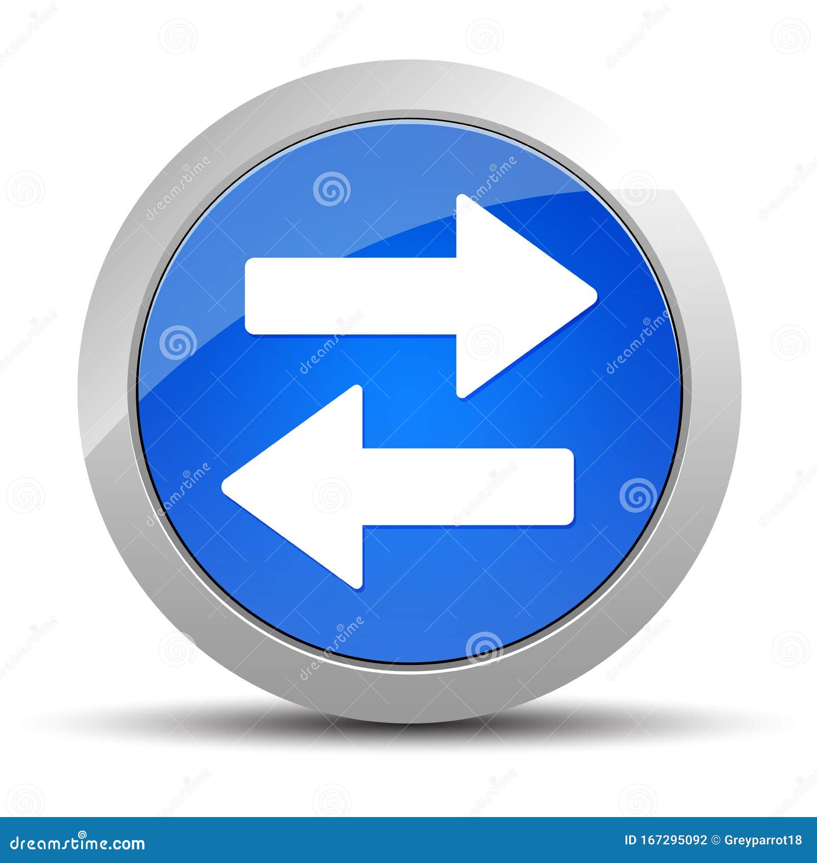 Transfer Arrow Icon Blue Round Button Illustration Stock Illustration ...
