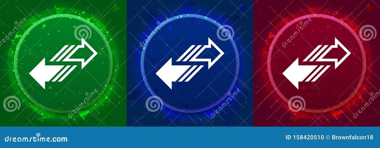 Transfer Arrow Icon Elegant Modern Design Abstract Buttons Set ...
