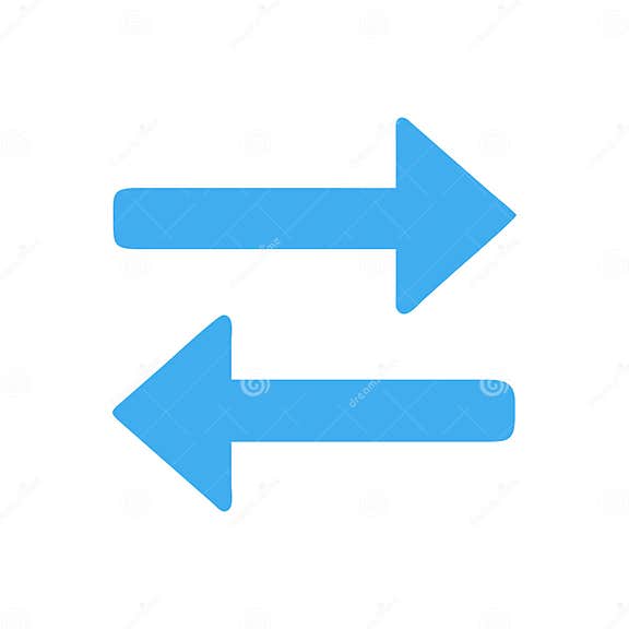 Transfer Arrow Icon for Data Movement Stock Vector - Illustration of ...