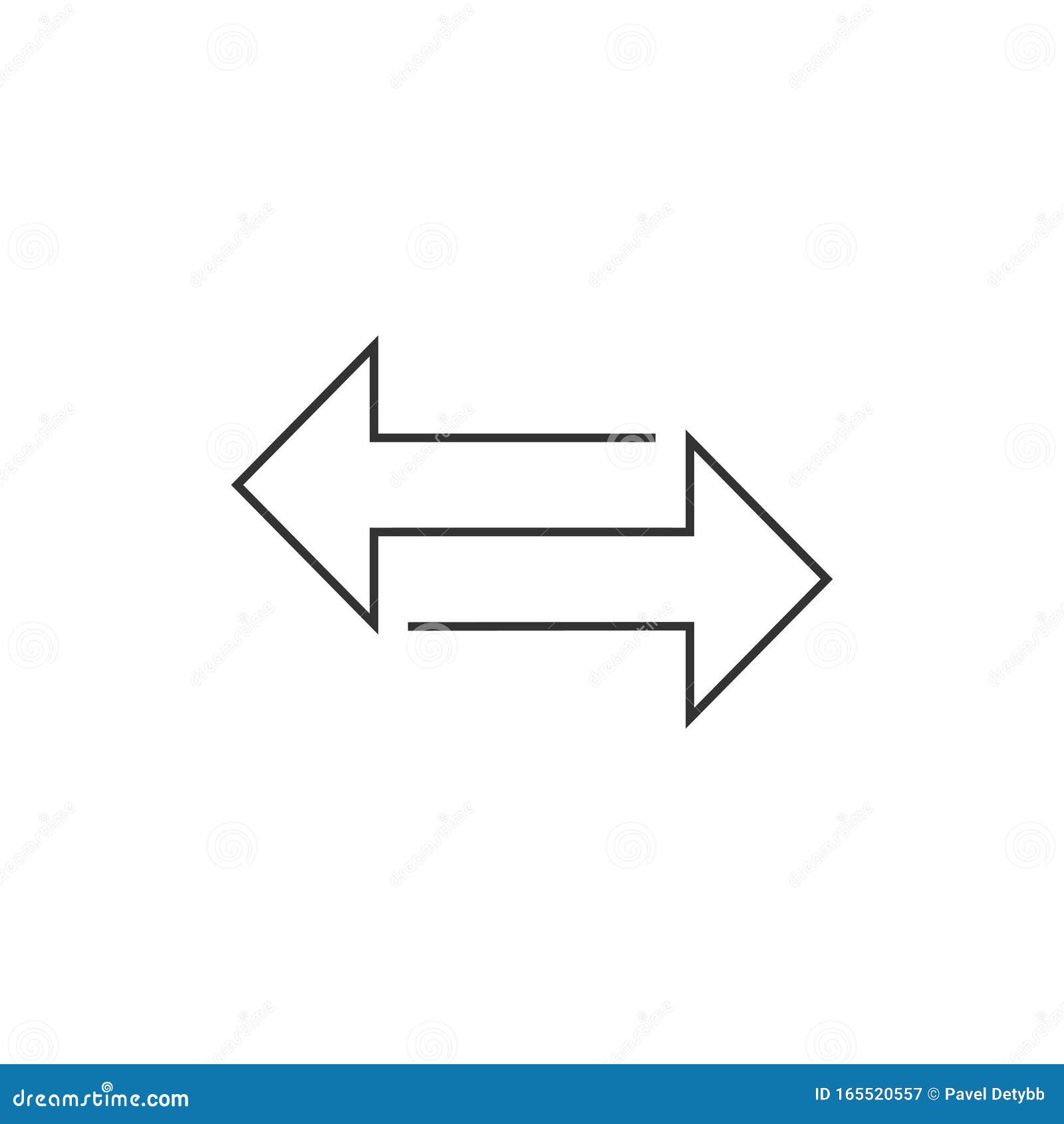 Transfer Arrow Icon. Vector Illustration, Flat Design Stock ...