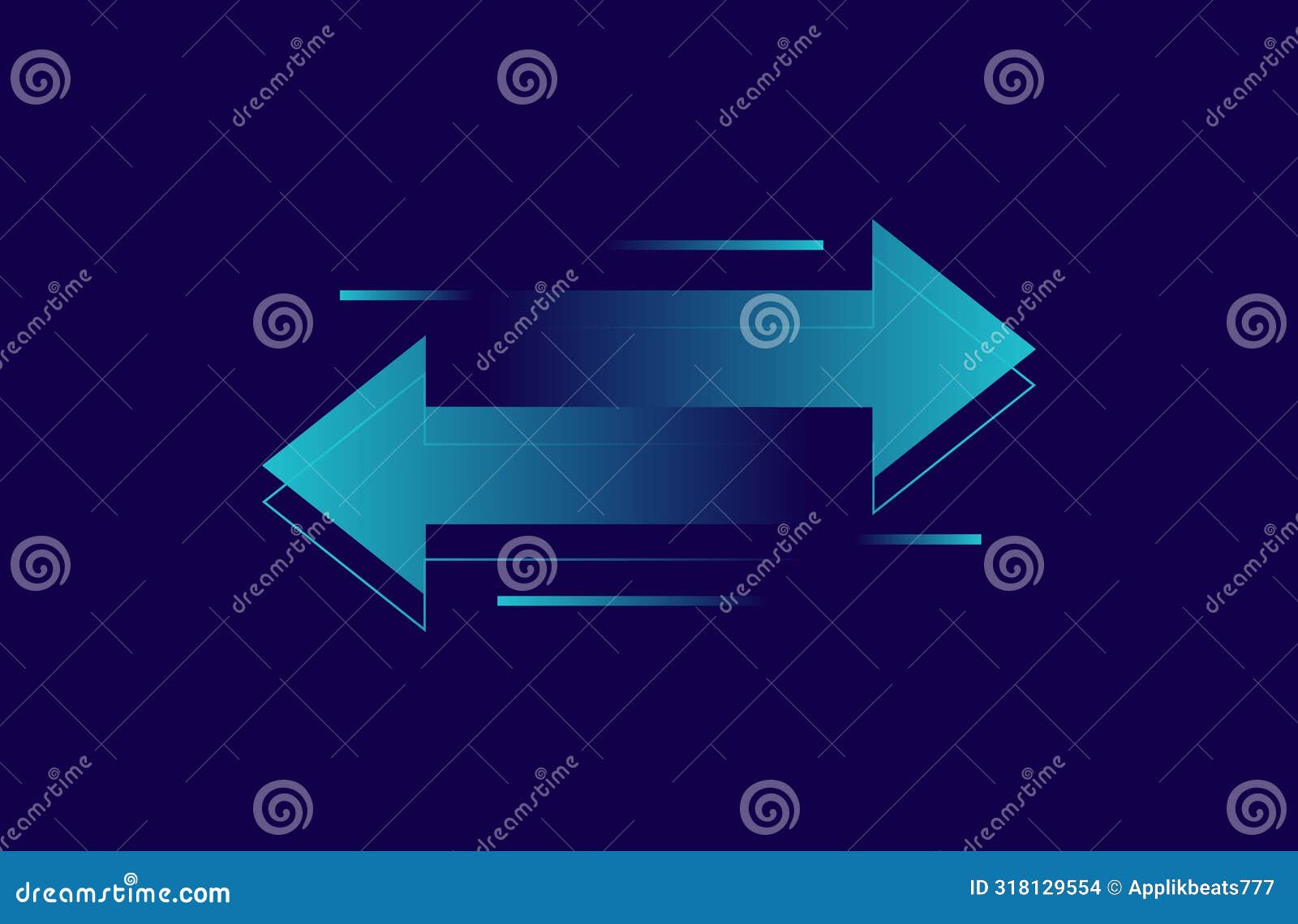 Transfer Arrows Design Concept. Two Arrows with Different Directions ...