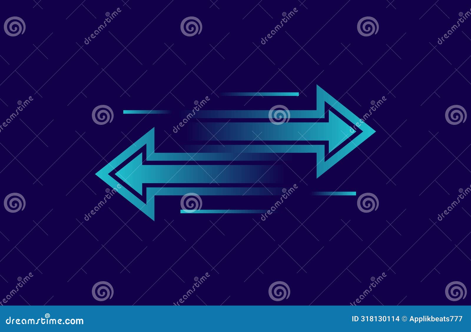 Transfer Arrows Design Concept. Two Arrows with Different Directions ...
