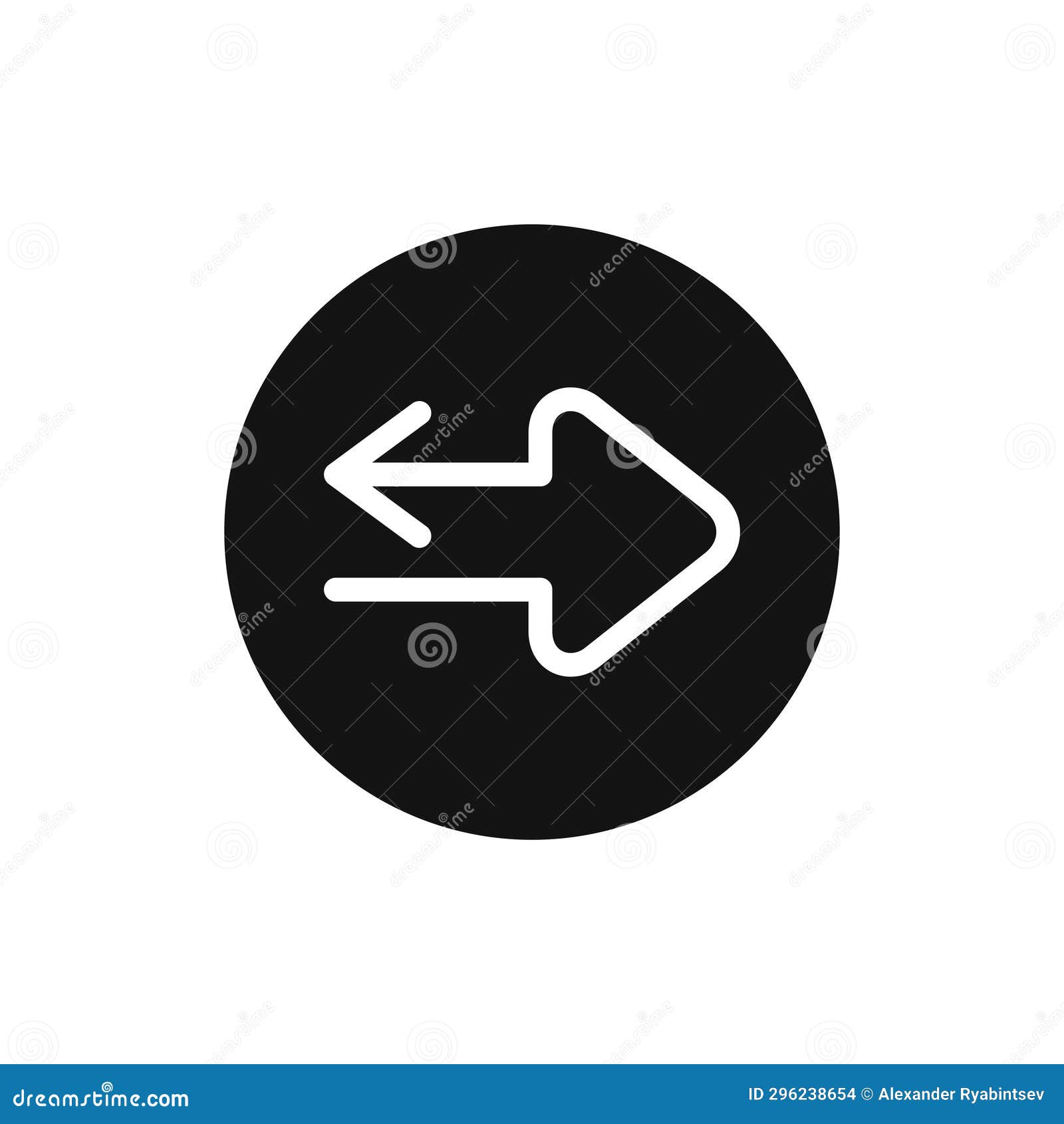 Transfer Arrows Vector Icon Stock Vector - Illustration of migration ...
