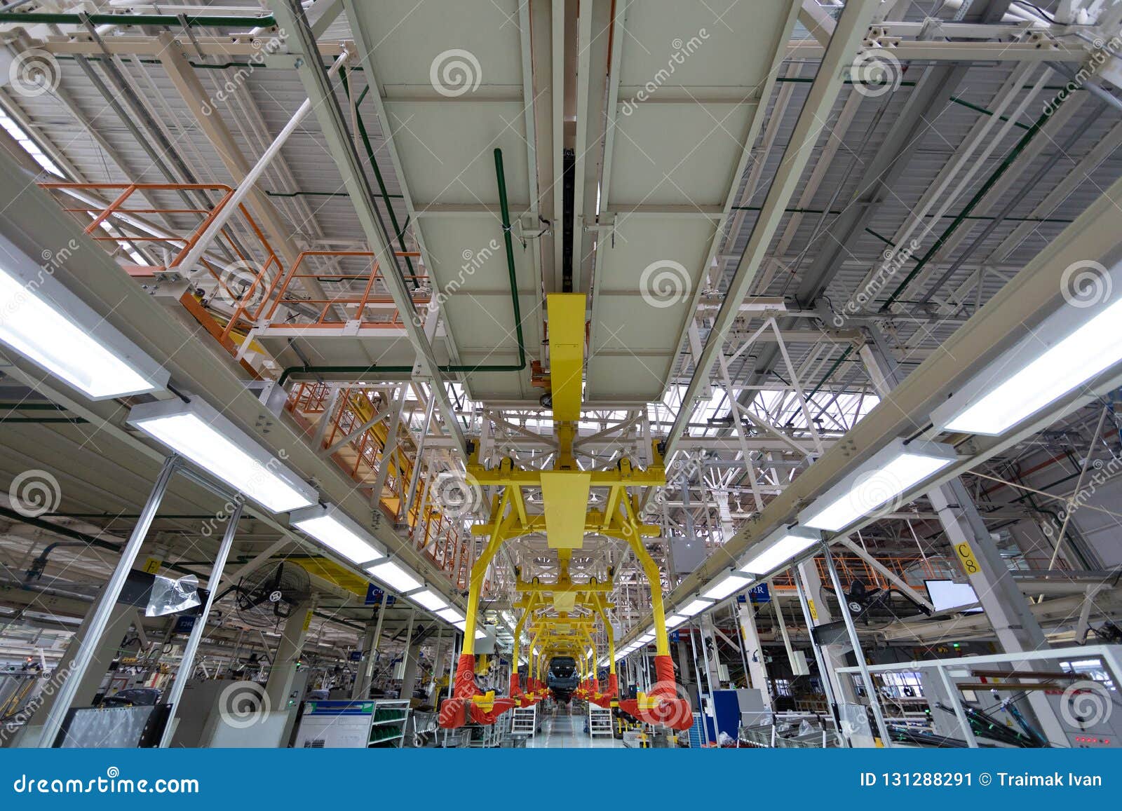 Transfer of Car Body. Robotic Equipment Makes Assembly of Tcar. Modern ... Transfer of Car Body. Robotic Equipment Makes Assembly of Tcar. Modern ...
