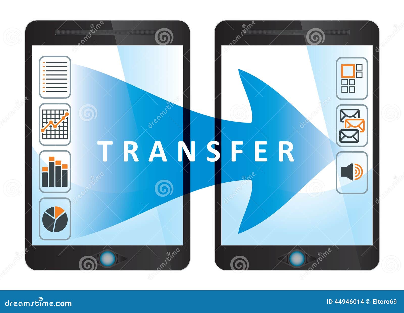 Transfer, Communication Concept Stock Vector - Illustration of ...