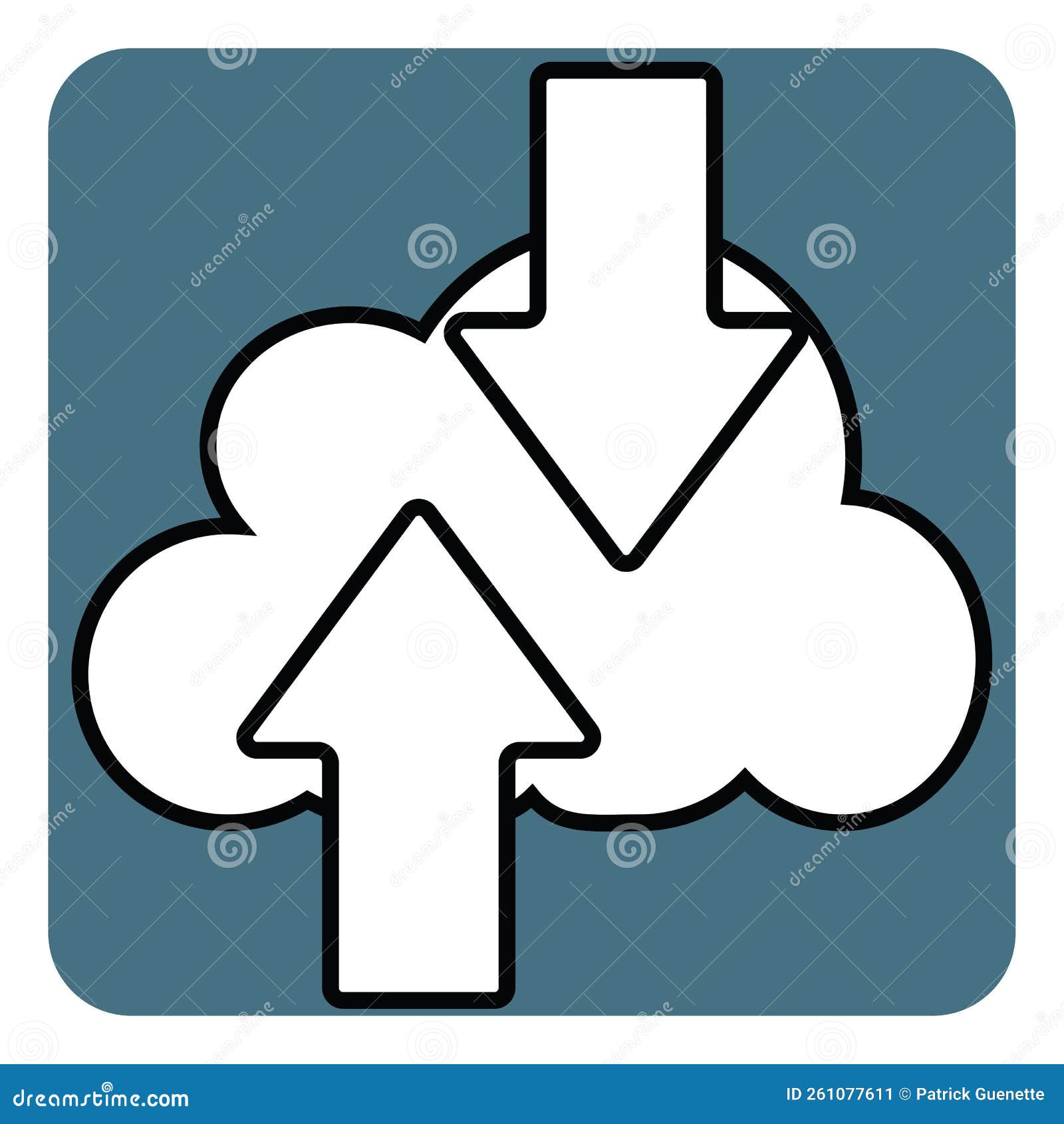 Transfer data, icon stock vector. Illustration of star - 261077611