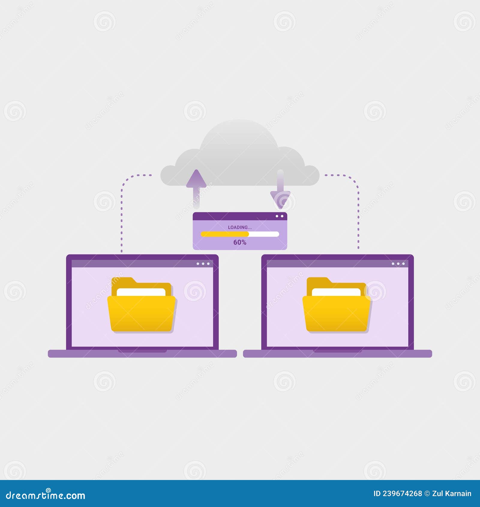 Transfer Document Files between Devices Design Concept Vector ...