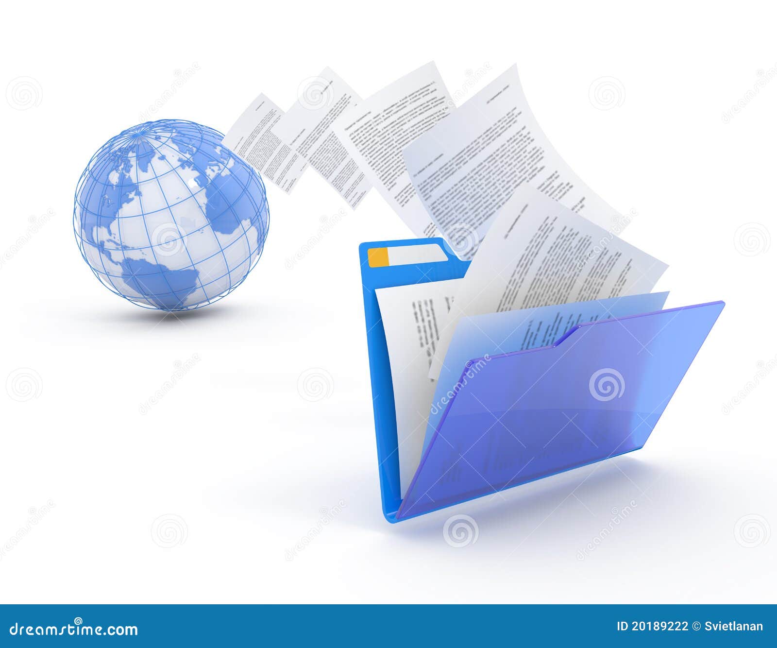 Transfer of documents. stock illustration. Illustration of commerce ...