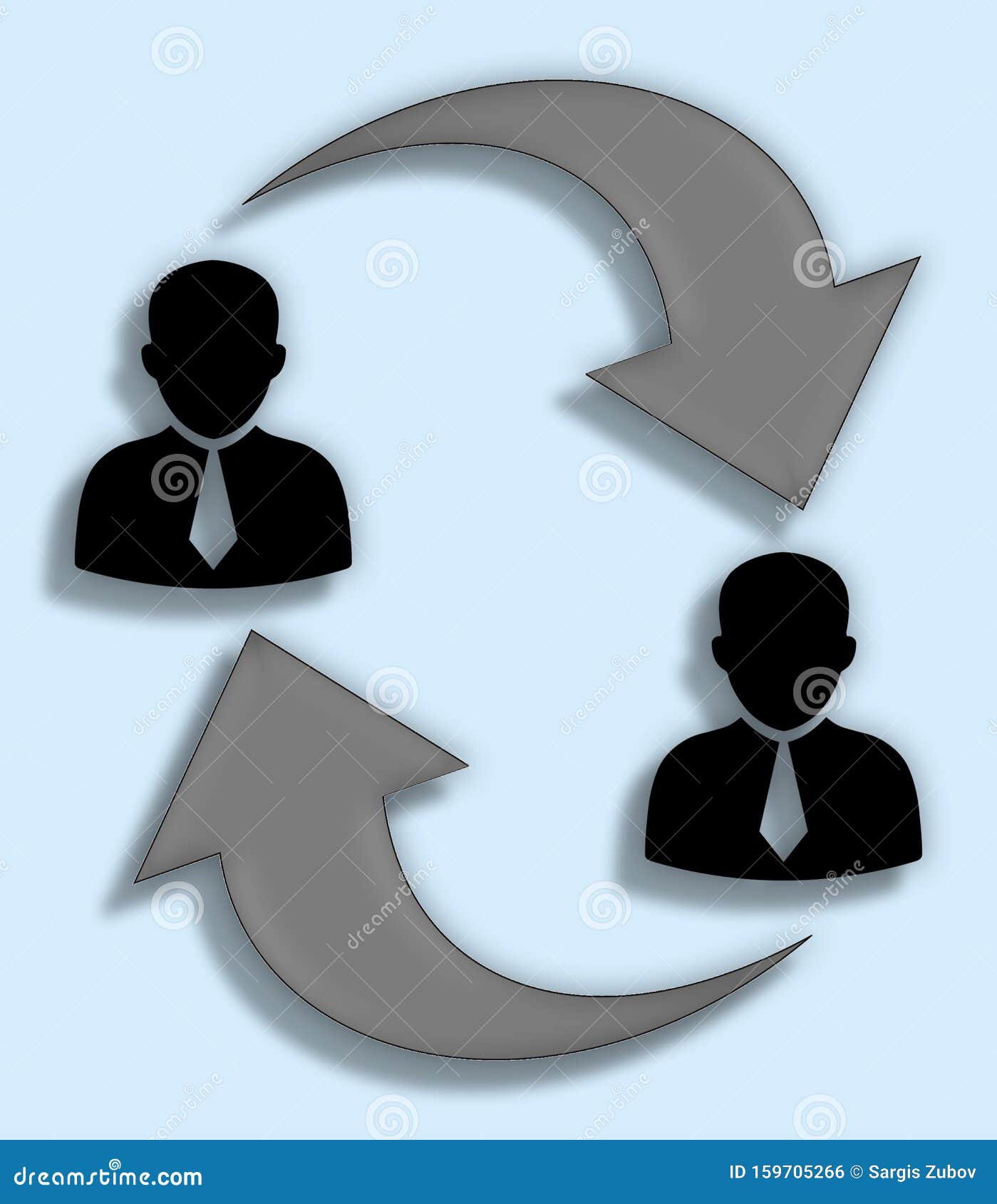 Transfer Exchange User Icon Stock Illustration - Illustration of ...