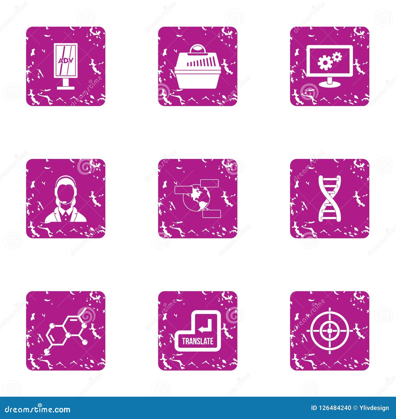 Transfer of Gene Icons Set, Grunge Style Stock Vector - Illustration of ... Transfer of Gene Icons Set, Grunge Style Stock Vector - Illustration of ...