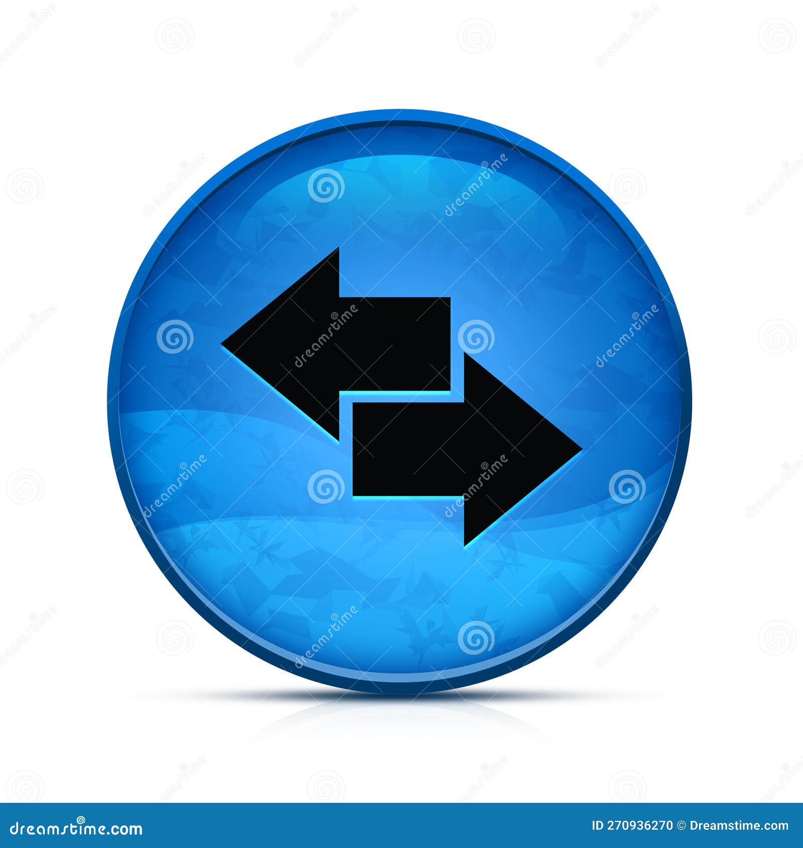 Transfer Icon on Classy Splash Blue Round Button Illustration Stock ...