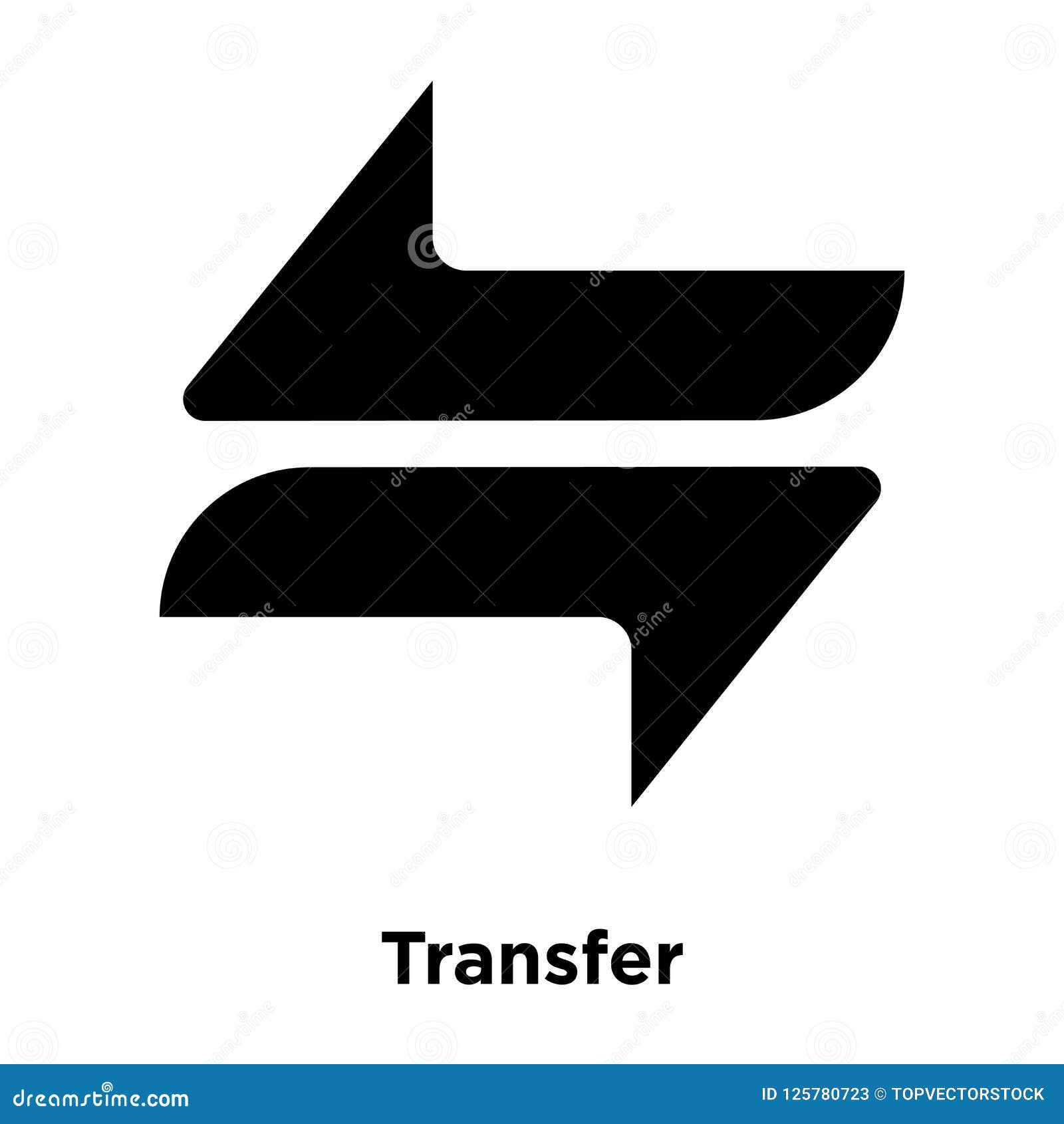 Transfer Icon Vector Isolated on White Background, Logo Concept Stock ... Transfer Icon Vector Isolated on White Background, Logo Concept Stock ...