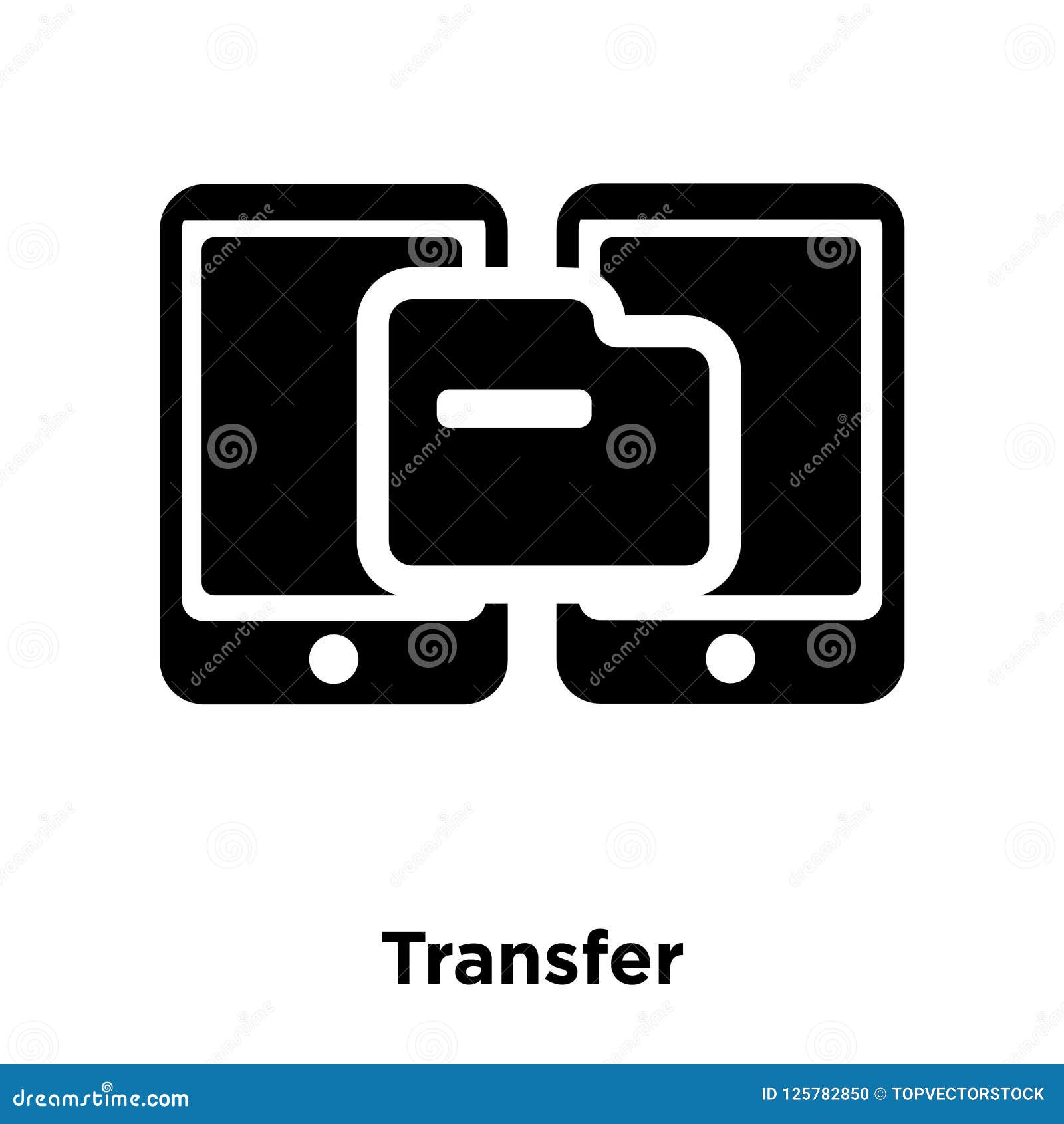 Transfer Icon Vector Isolated on White Background, Logo Concept Stock ...