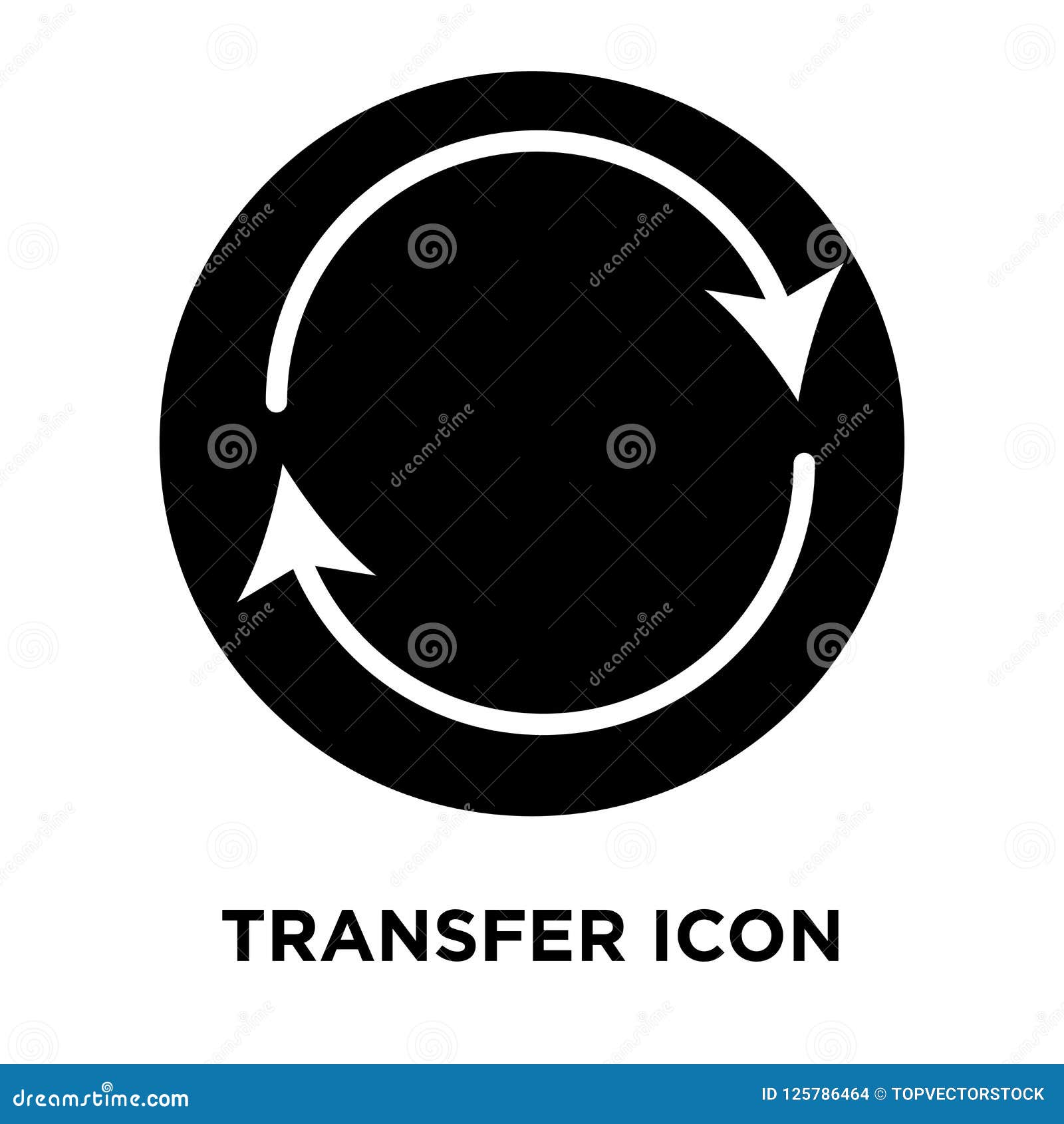 Transfer Icon Vector Isolated on White Background, Logo Concept Stock ...