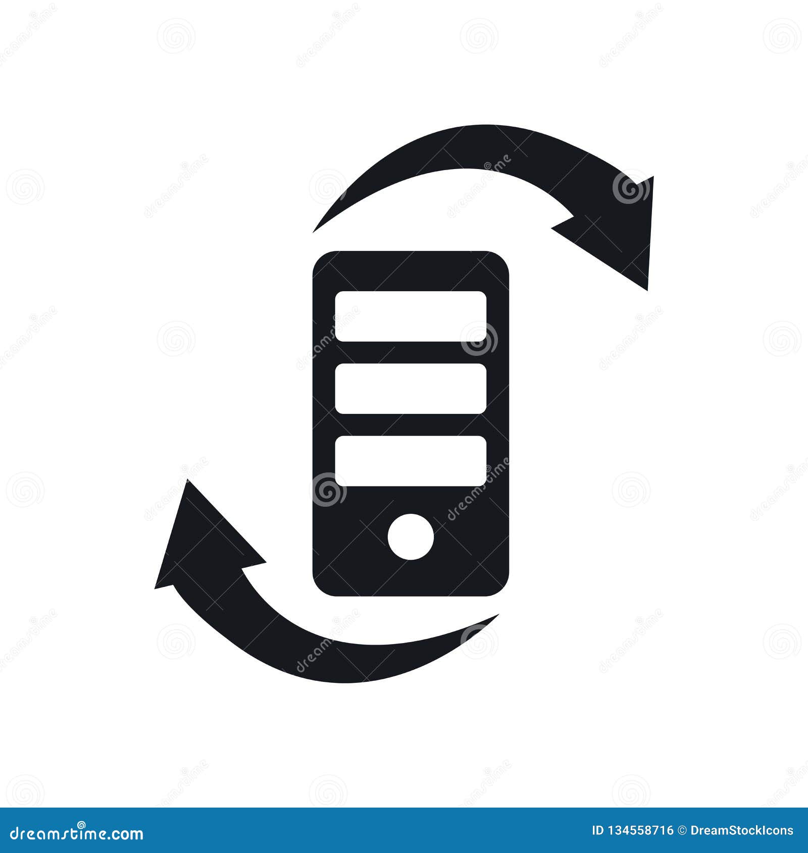 Transfer Icon Vector Sign and Symbol Isolated on White Background ...