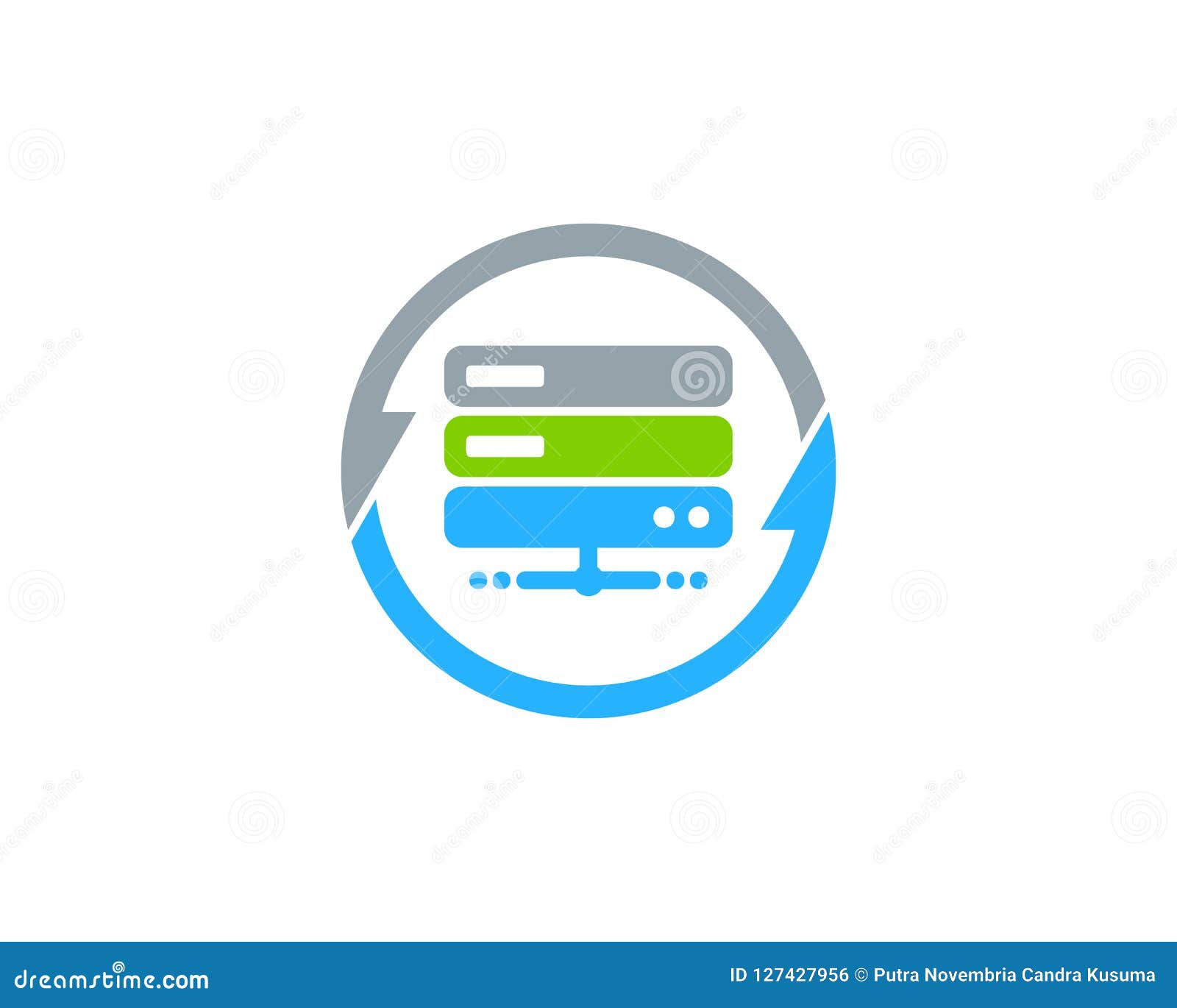 Transfer Server Logo Icon Design Stock Illustration - Illustration of ...
