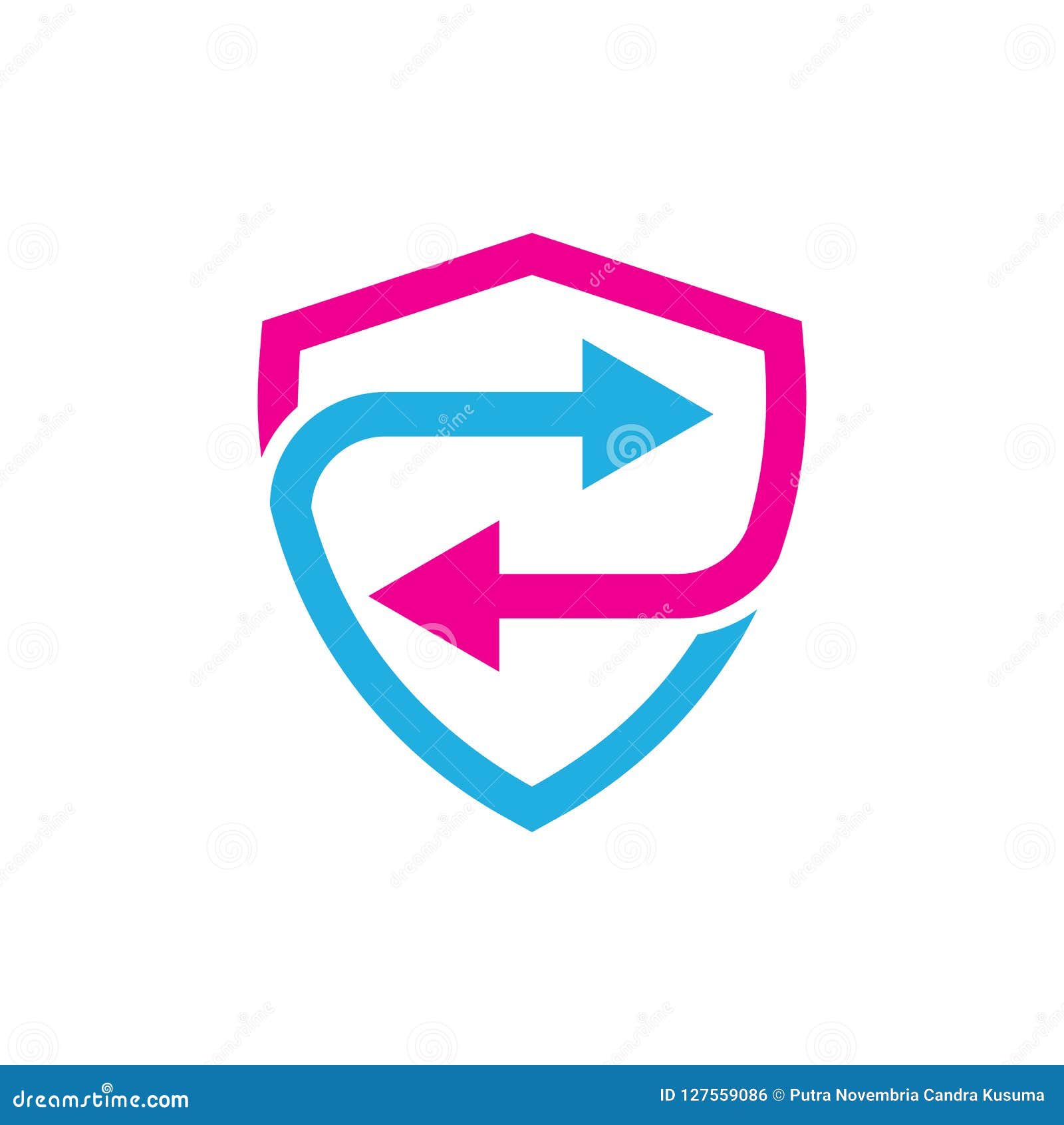 Transfer Shield Logo Icon Design Stock Illustration - Illustration of ...