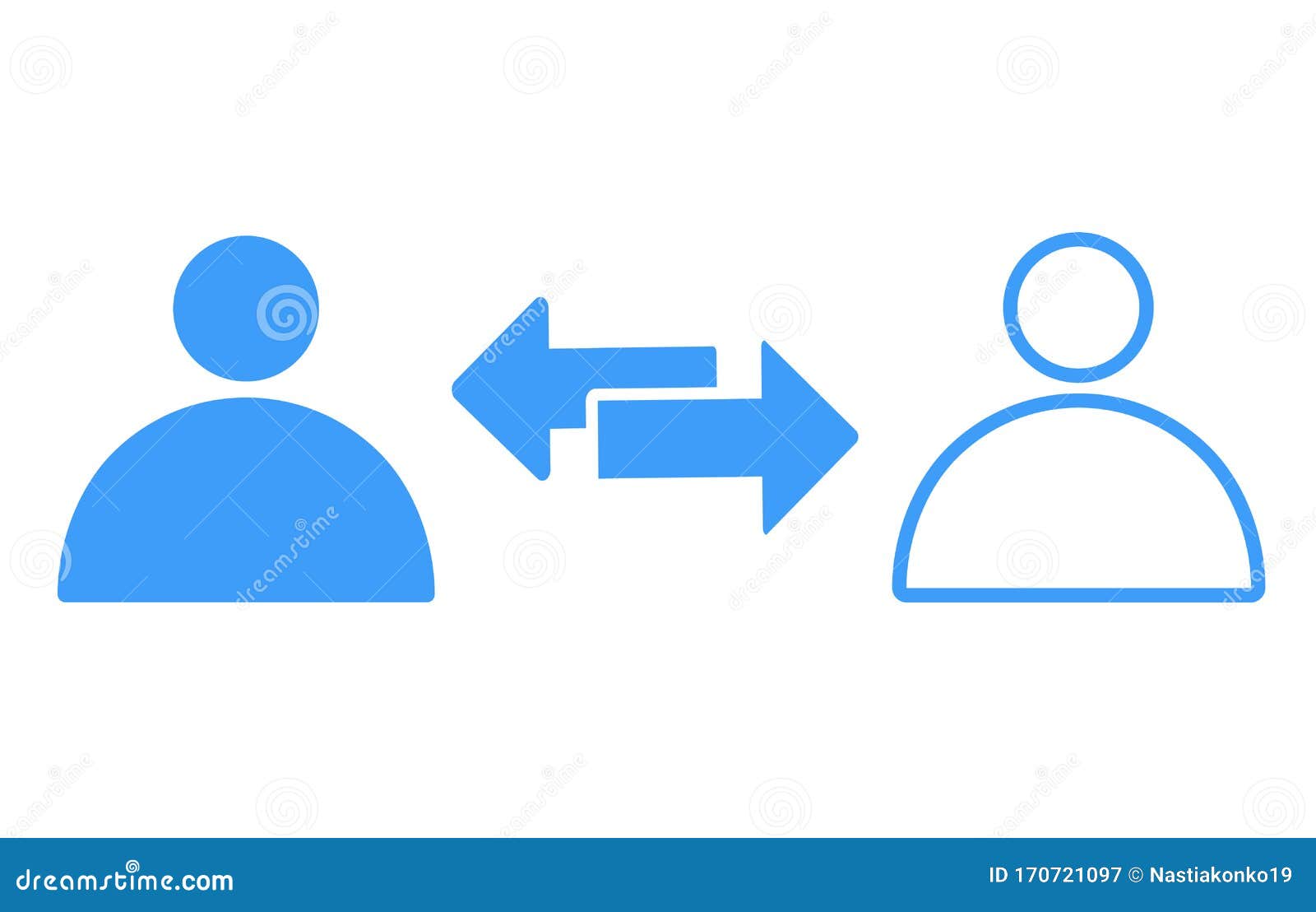 Transfer between User Accounts Icon,Transfer between Users Icon Vector ...