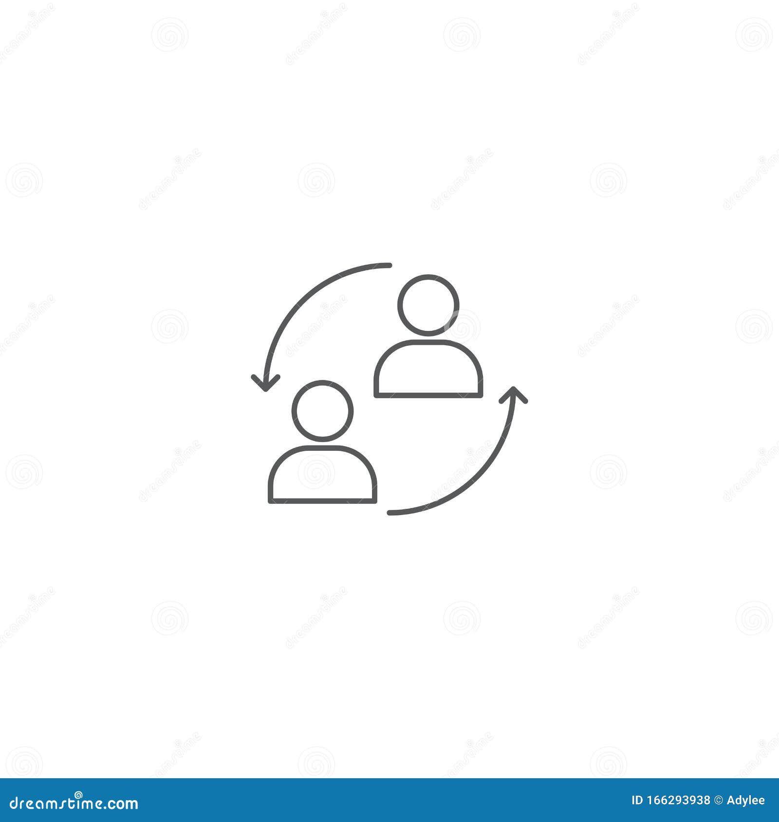 Transfer between User Accounts Vector Icon Symbol Isolated on White ...