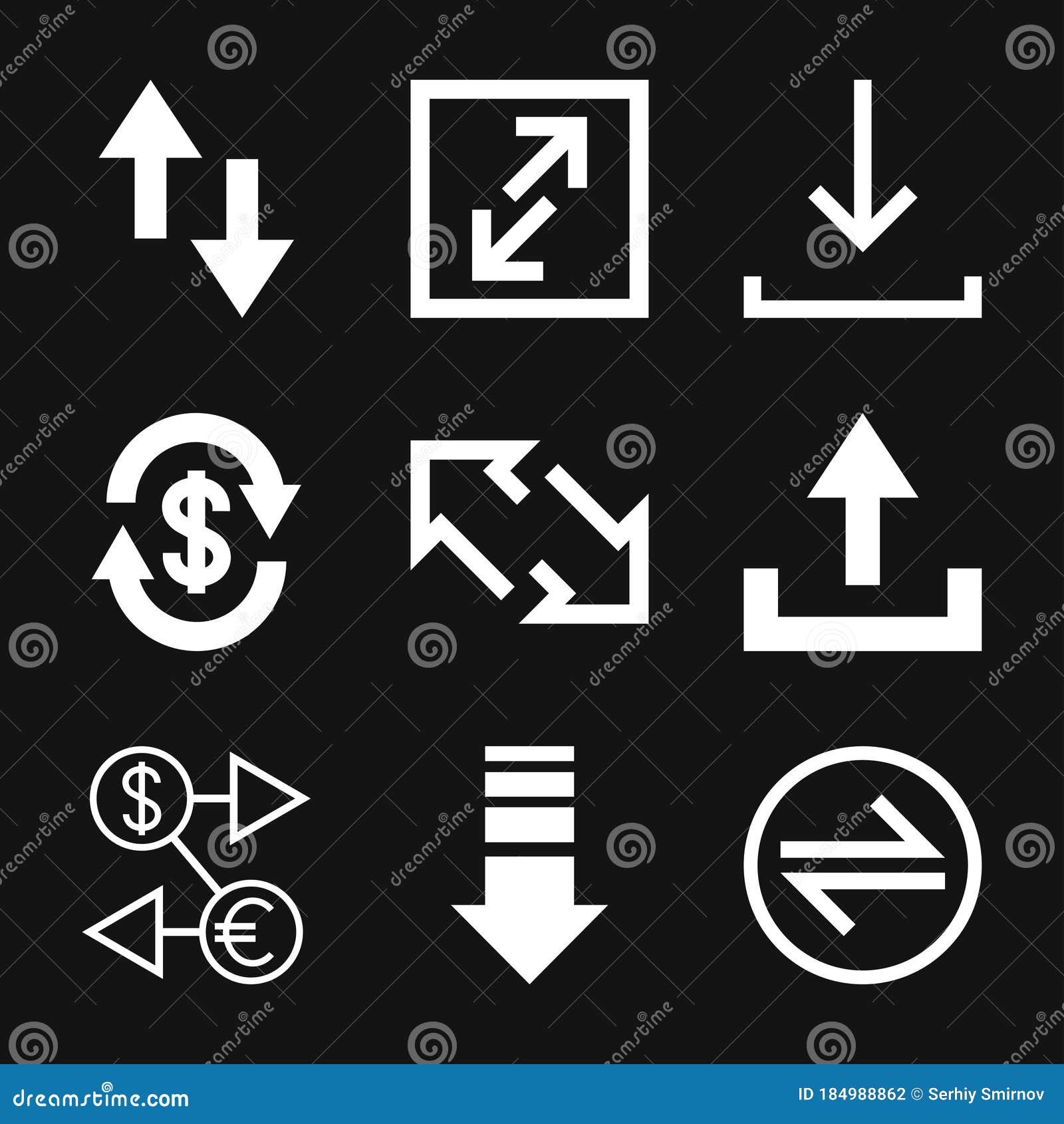 Transfer Vector Icon. Money Symbol Isolated on Background. Stock Vector ...