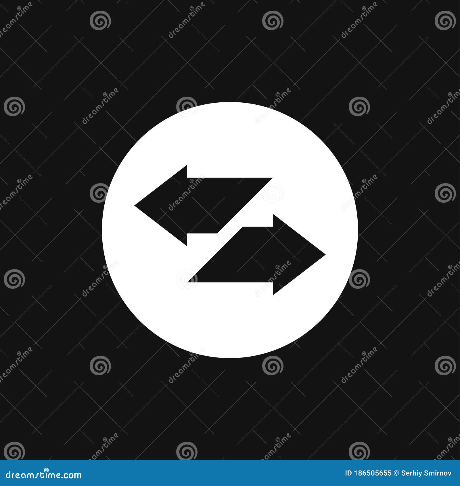 Transfer Vector Icon. Money Symbol Isolated on Background. Stock Vector ...