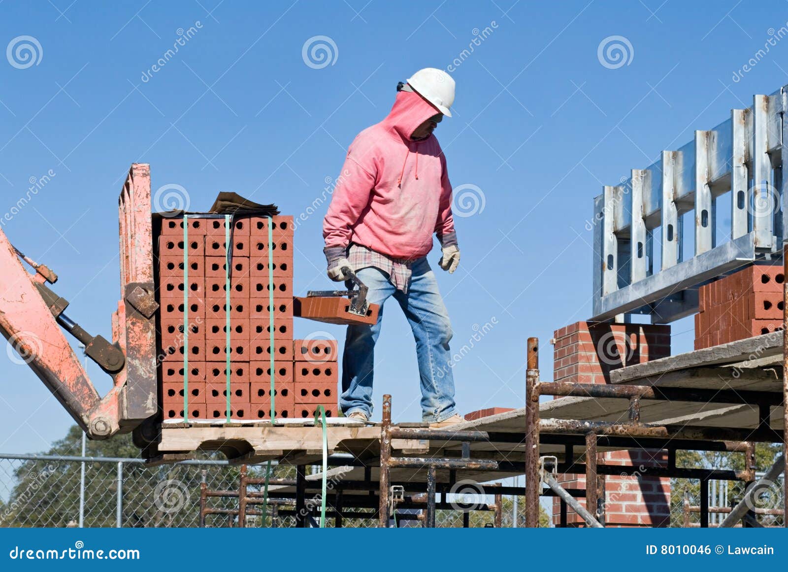 Transferring Brick stock photo. Image of industries, contractor - 8010046
