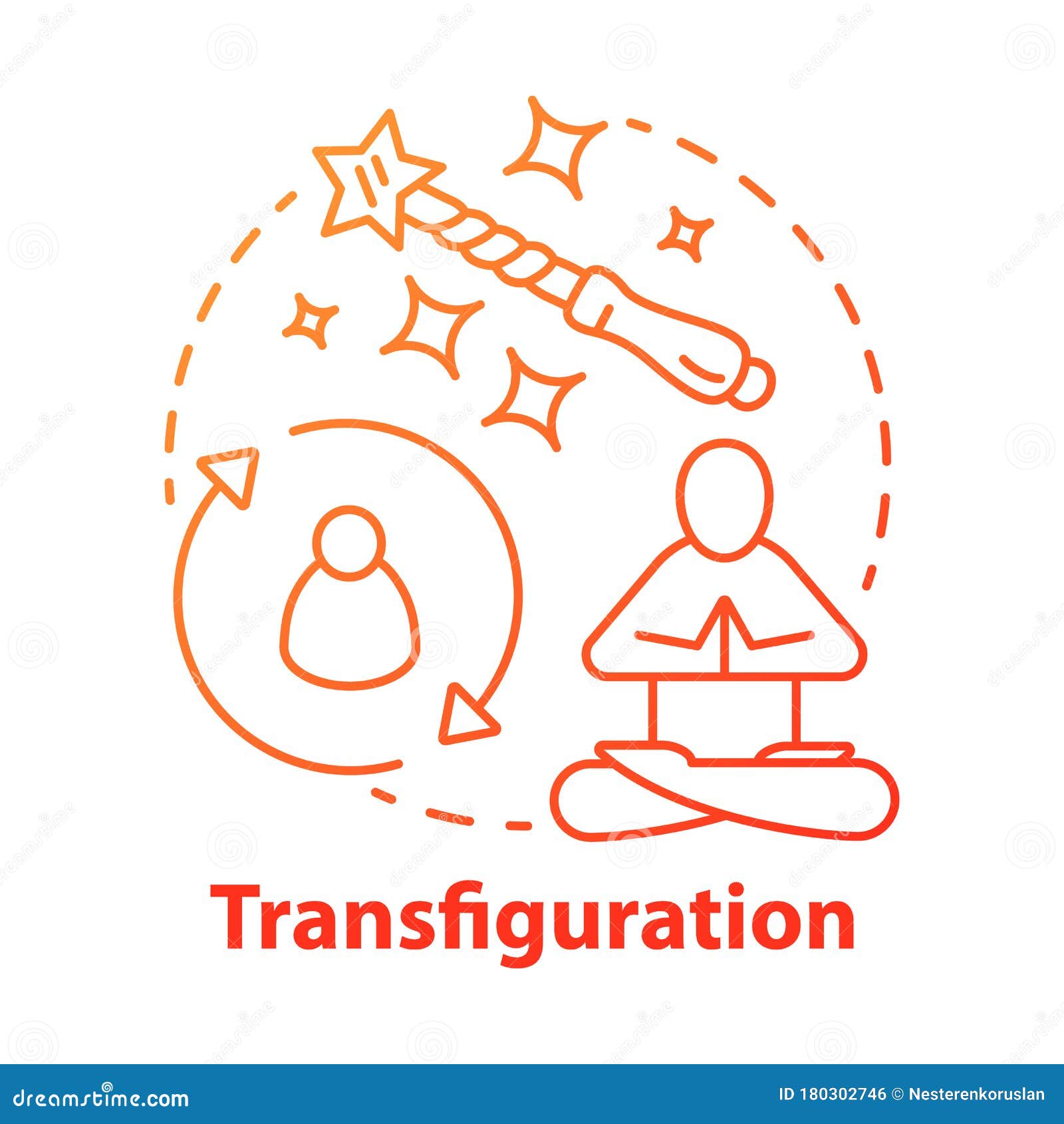 Transfiguration Concept Icon. Wizardry And Sorcery Idea Thin Line ...