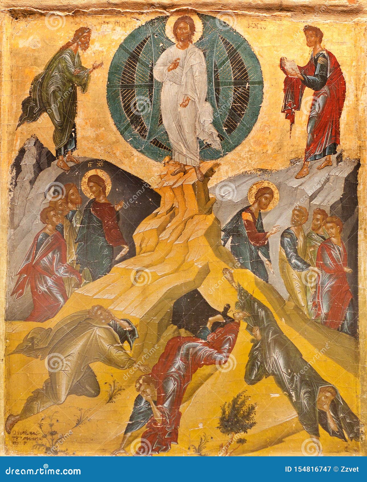 The Transfiguration - Early Cretan Icon Stock Image - Image of century ...