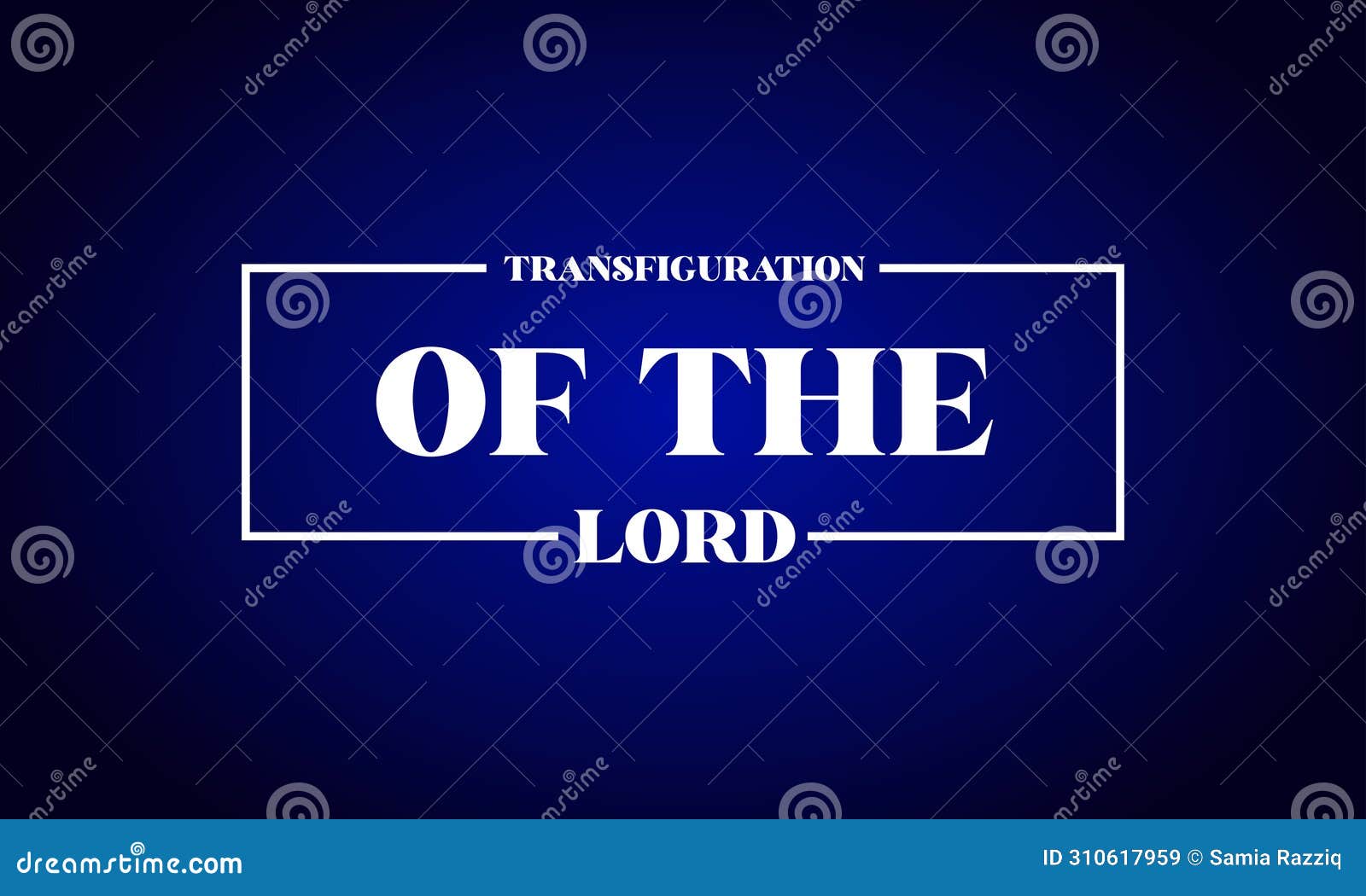 Transfiguration of the Lord Amazing Text Illustration Design Stock ...