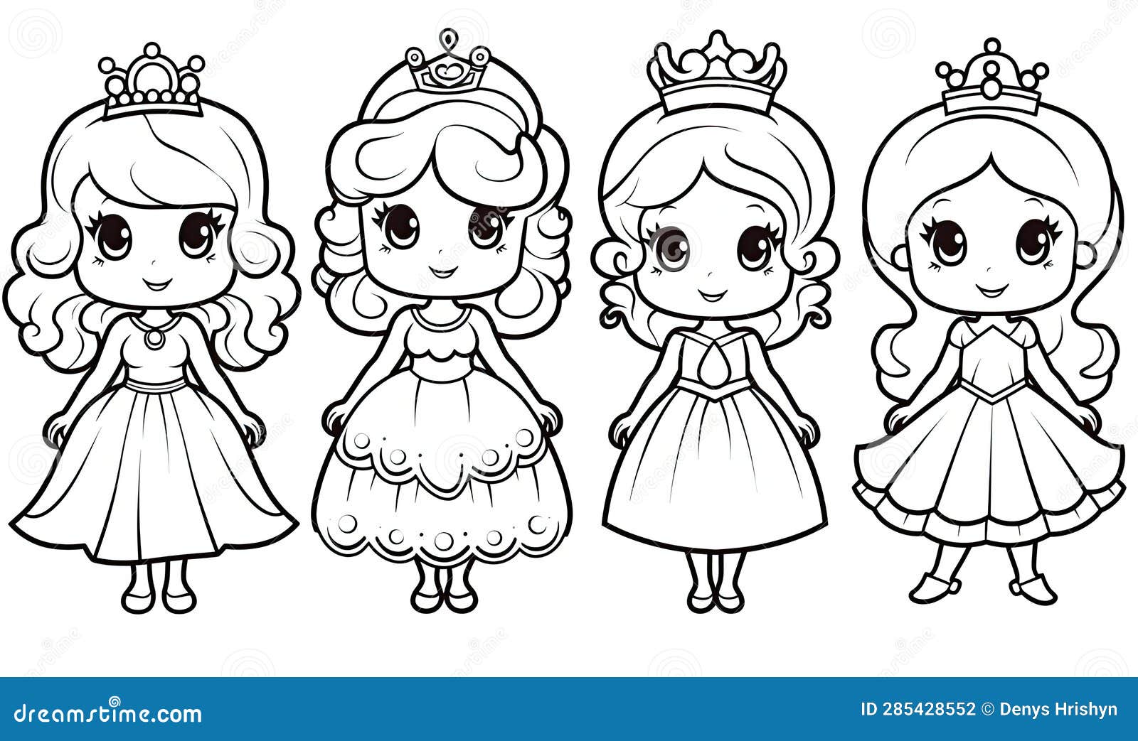 Transform the Cartoon Princess S Line Art into a Beautiful Masterpiece ...