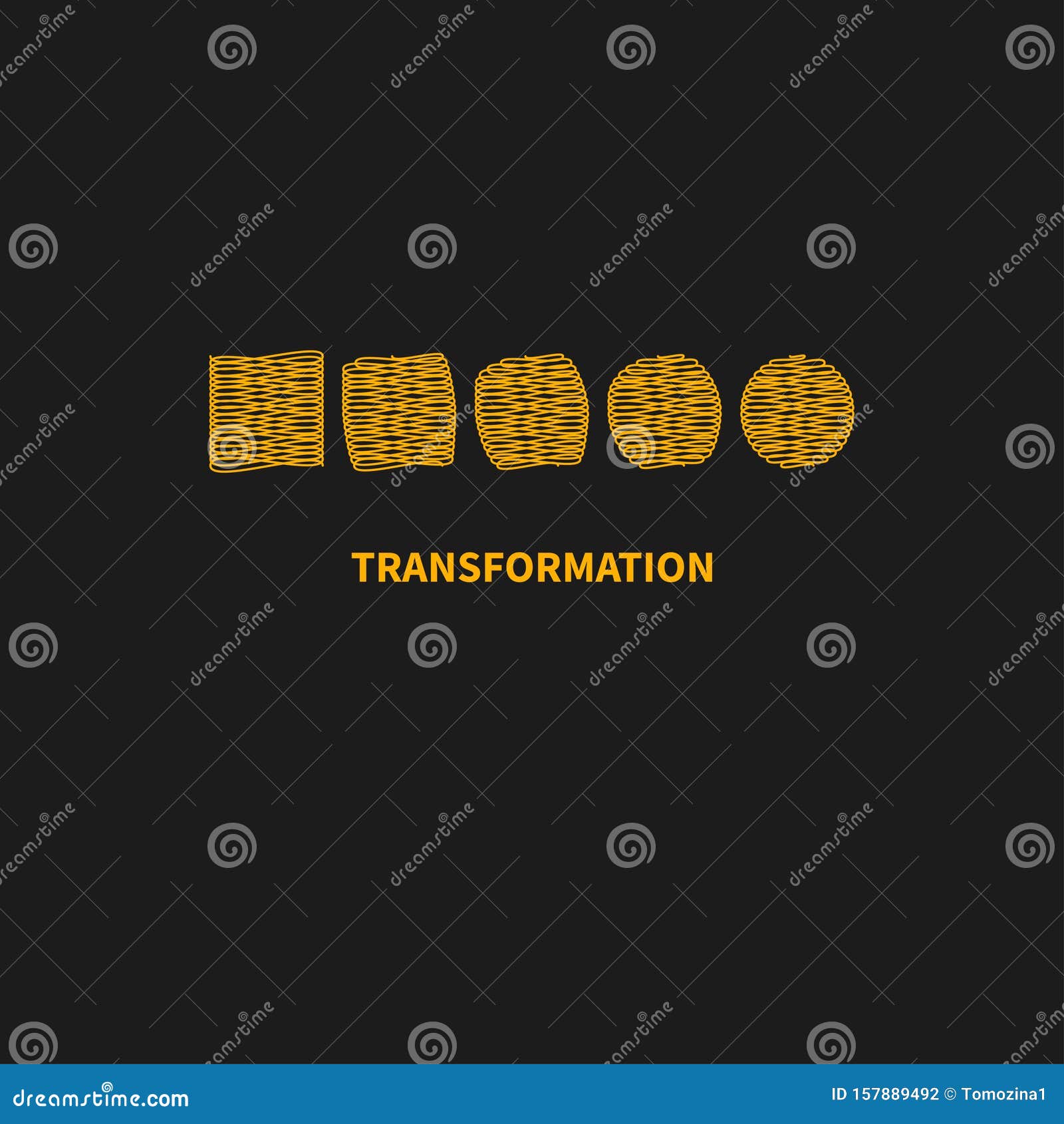 Transform, Change, Growth Icon Stock Vector - Illustration of geometric ...