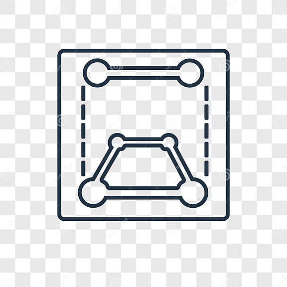 Transform Concept Vector Linear Icon Isolated on Transparent Background ...