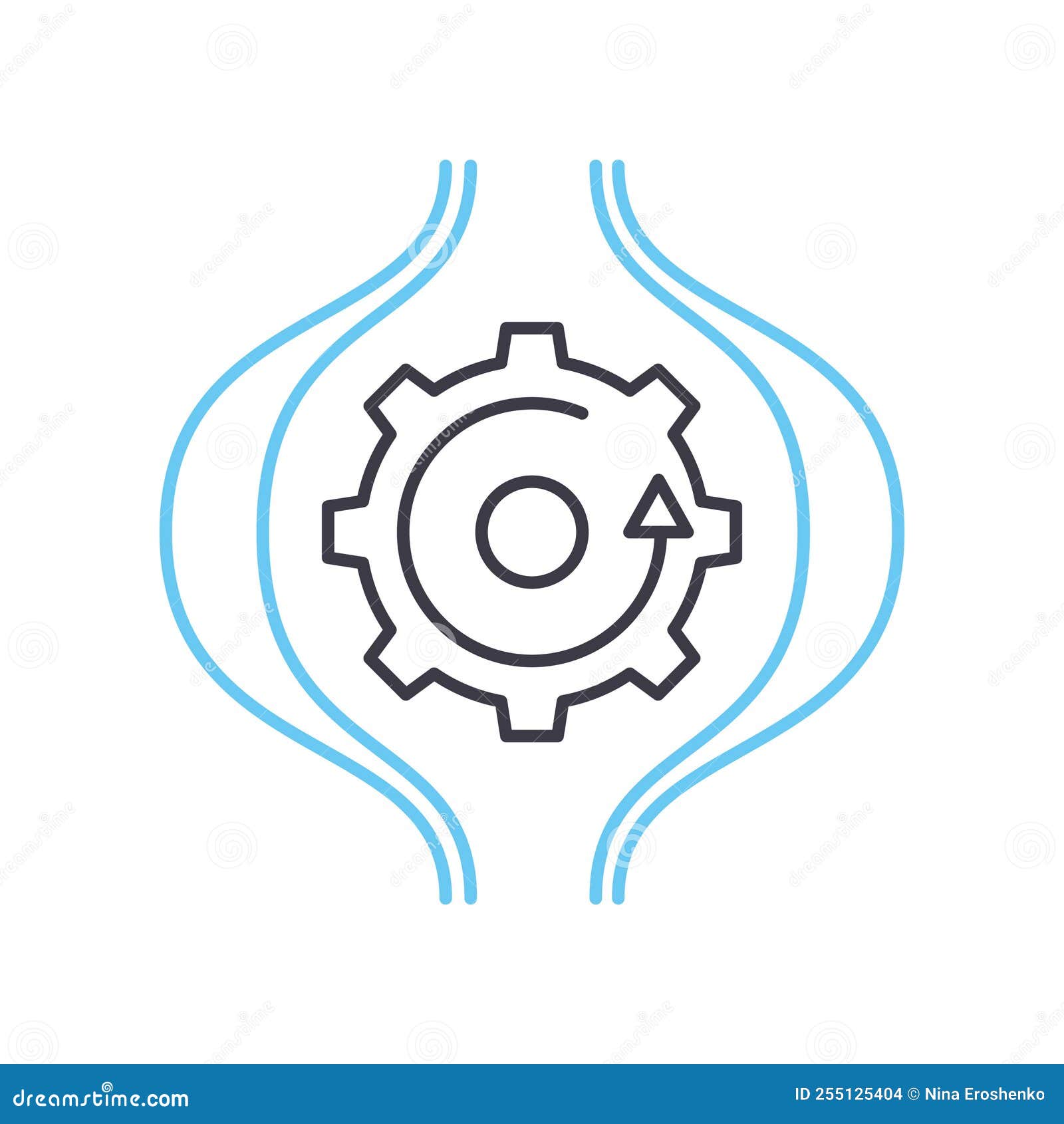 Transform and Development Line Icon, Outline Symbol, Vector ...