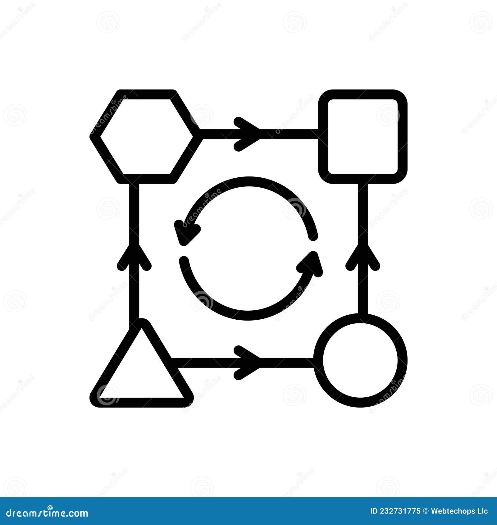 Black Line Icon for Transform, Transfer and Alter Stock Vector ...