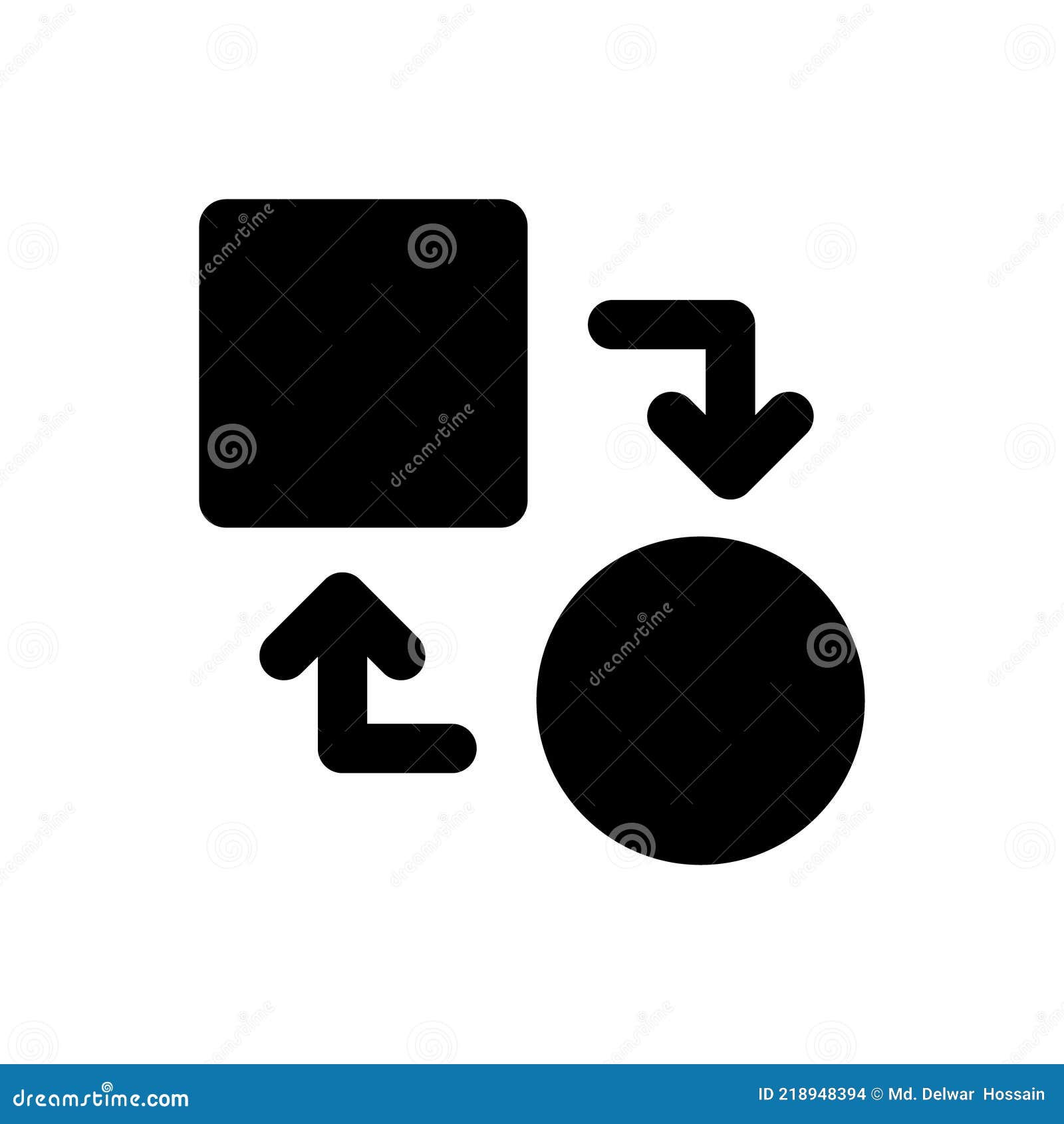 Transform icon stock vector. Illustration of vector - 218948394