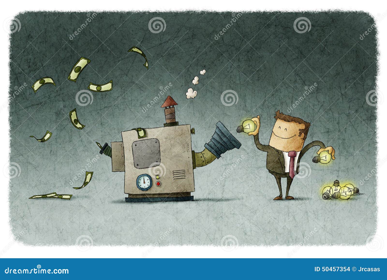 Transform ideas for money stock illustration. Illustration of ...