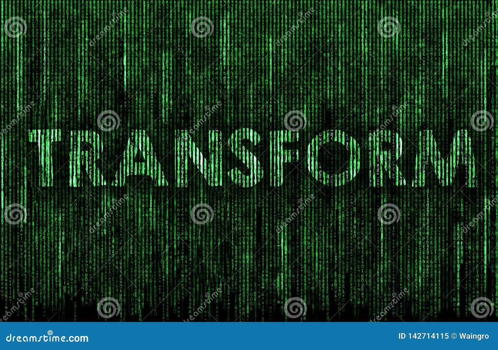 Transform Matrix Background Illustration Stock Illustration ...