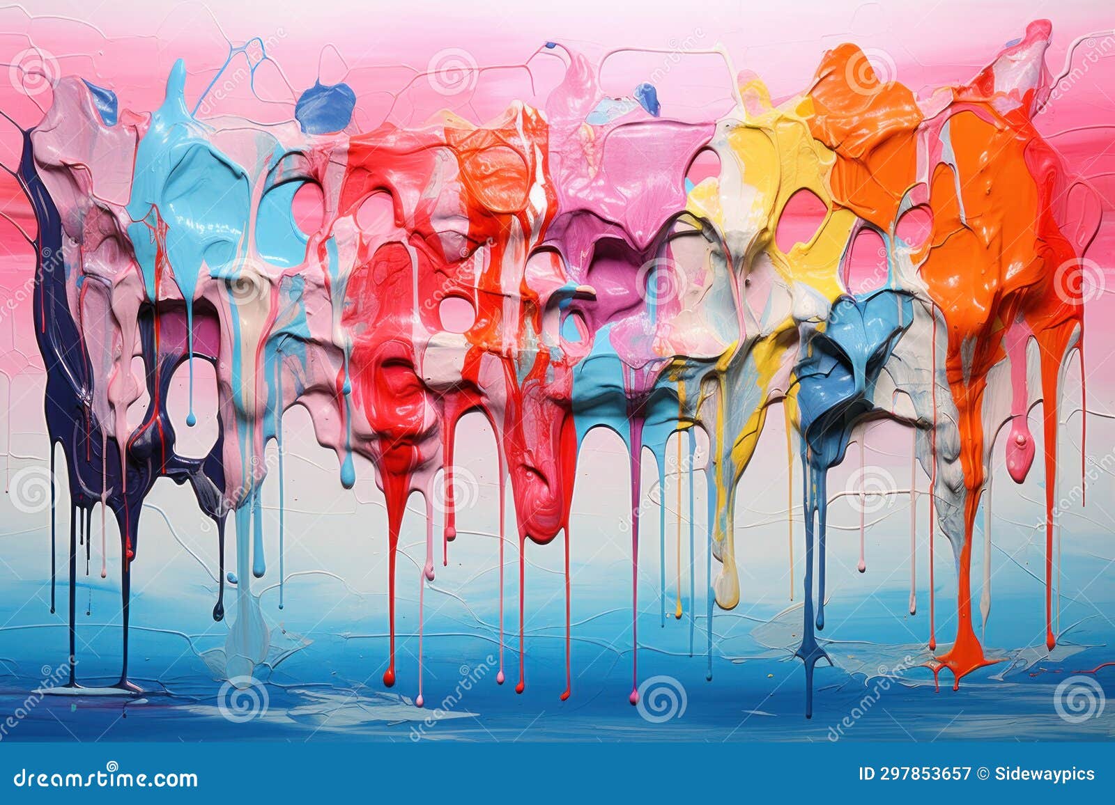 Snowy Abstract Art - Generative AI Stock Illustration - Illustration of ...